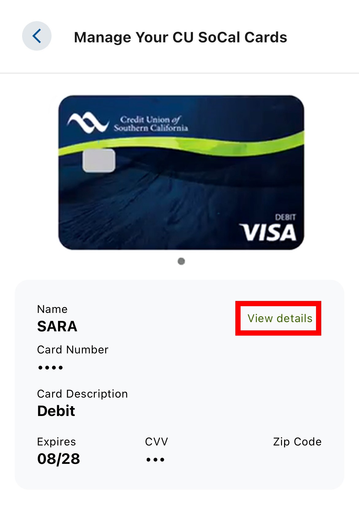 Digital Cards - Credit Union of Southern California